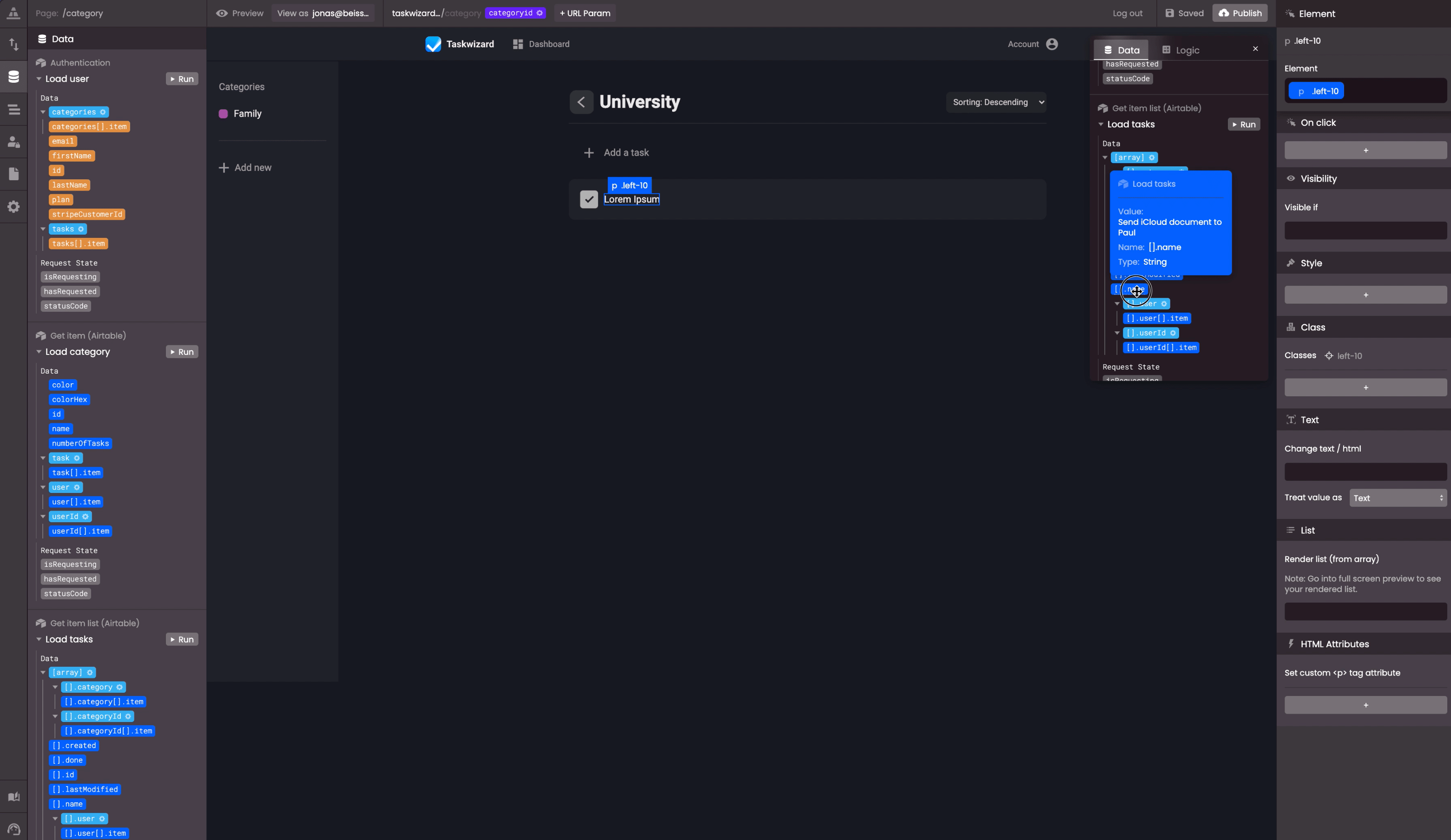 Wized - Rapidly build web applications without code.